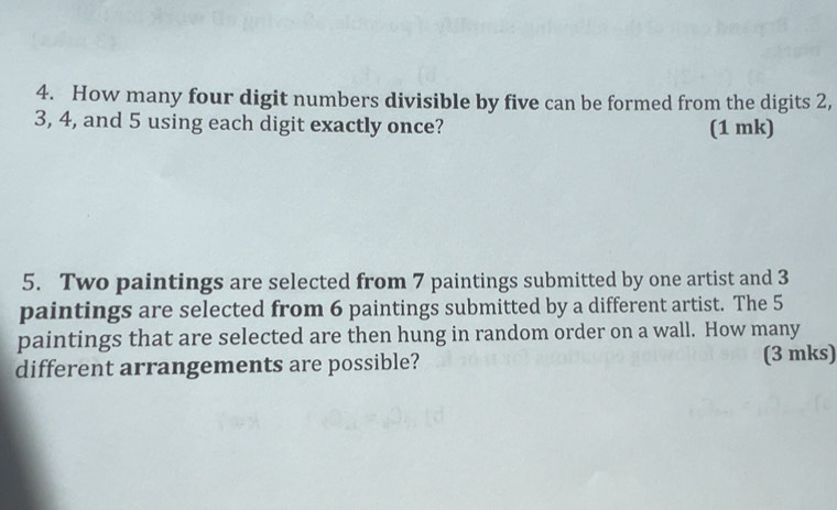Solved: How many four digit numbers divisible by five can be formed ...