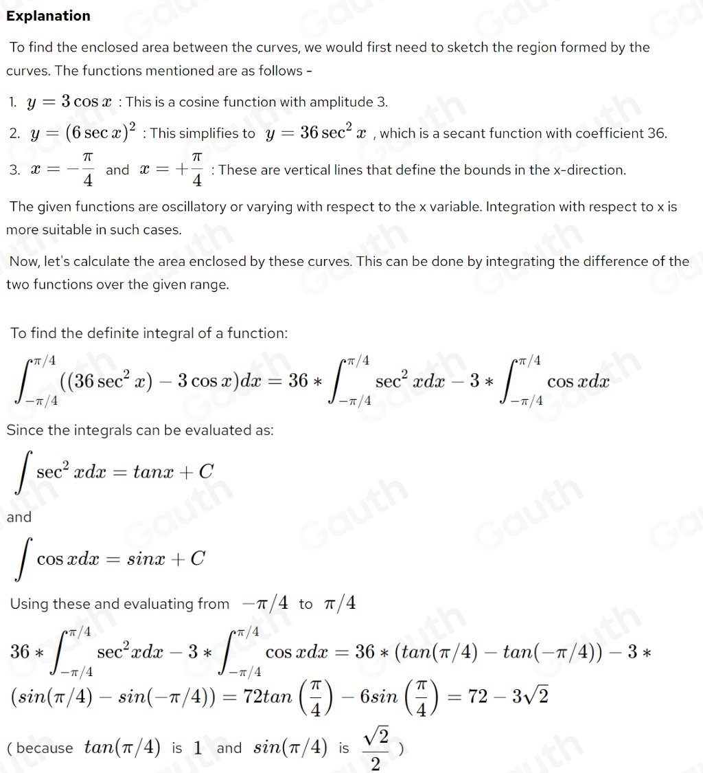 Solved: Sketch the region enclosed by the given curves. Decide whether to integrate with respect ...