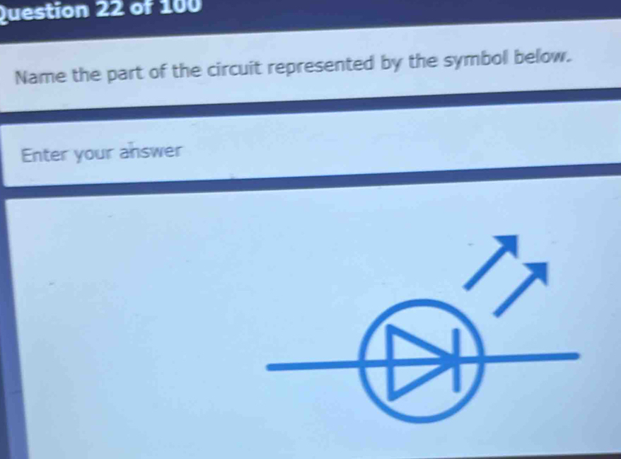 Solved: Name the part of the circuit represented by the symbol below ...
