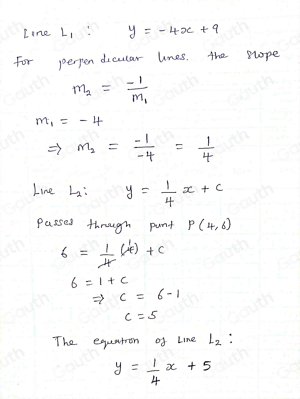 Solved: The diagram below shows point P and line L 1. Line L_2 is ...