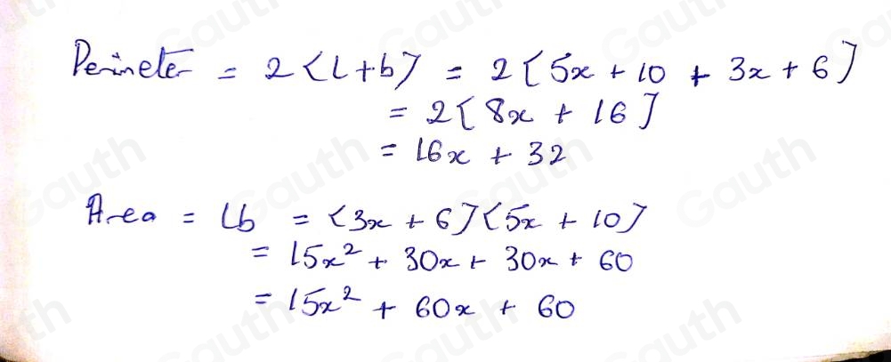 Solved: A rectangular soccer field and its dimensions in yards are ...