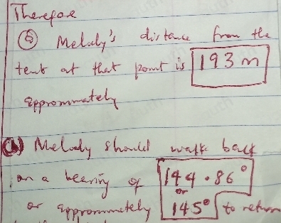 Solved: [Maximum mark: 8] Melody is camping with her friends in a ...