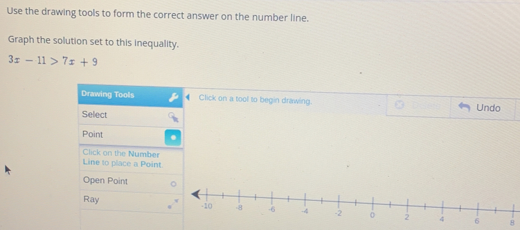 Solved: Use the drawing tools to form the correct answer on the number ...