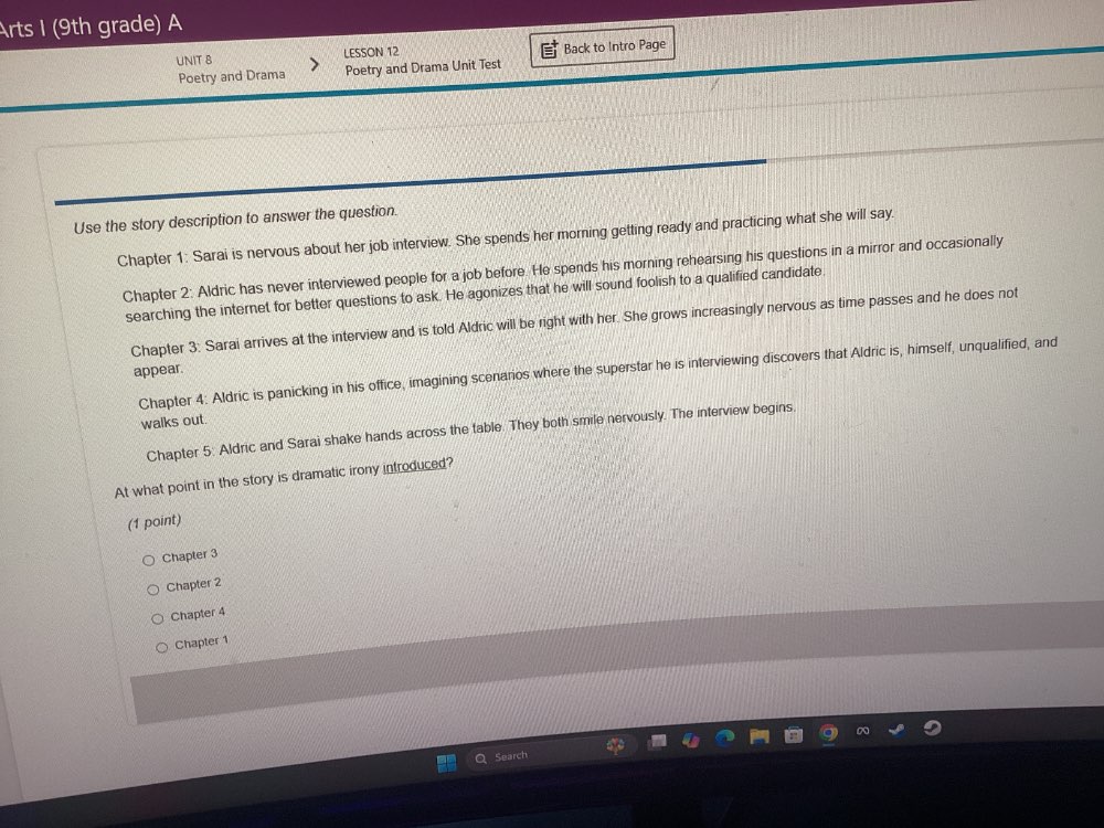 Solved: Arts I (9th grade) A UNIT 8 LESSON 12 Back to Intro Page Poetry ...