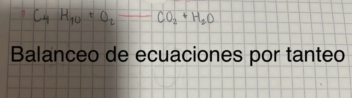 Resuelto:Balanceo de ecuaciones por tanteo
