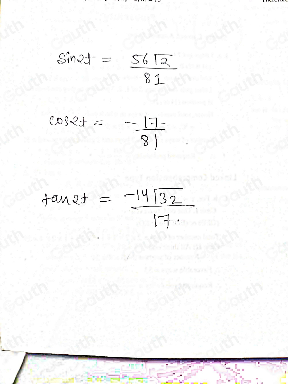 Solved: If sin t= 7/9 , and t is in quadrant I, find the exact value of sin (2t), cos (2t) , and ...