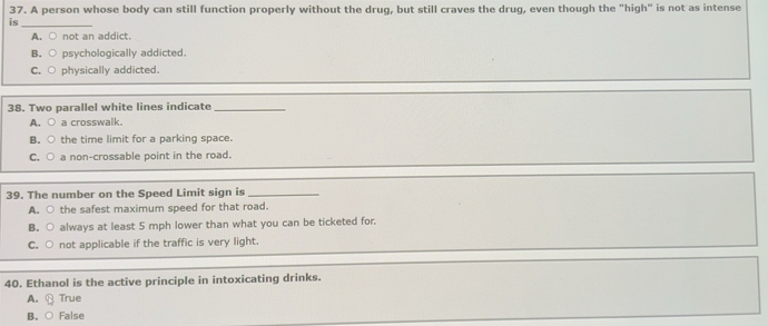 Solved: A person whose body can still function properly without the ...