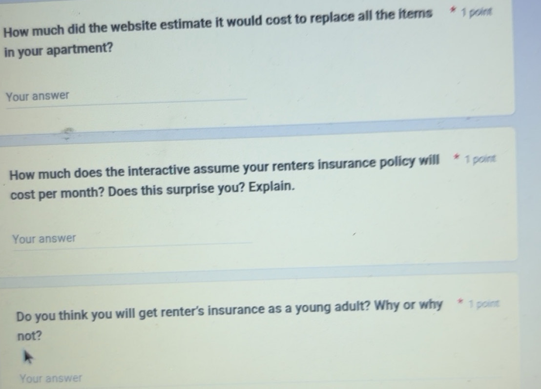 Solved: How much did the website estimate it would cost to replace all ...