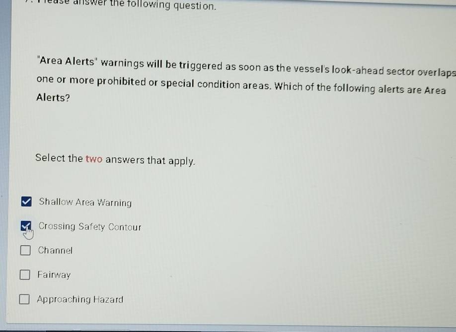 Solved: use answer the following question. ''Area Alerts'' warnings ...