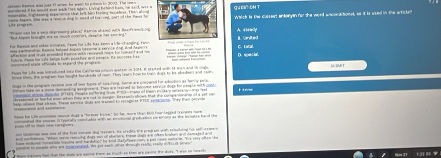 Solved: Jensen Ramos was just 17 when he went to prison in 2002. The ...