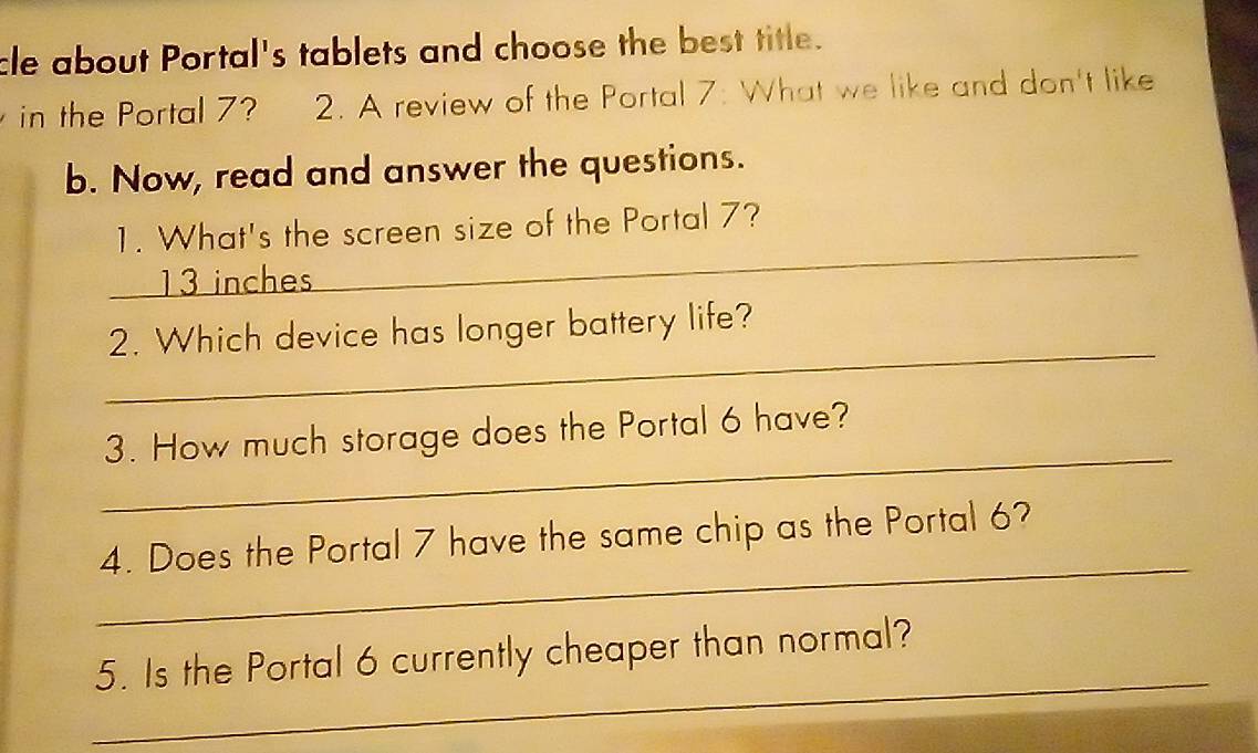 Giải quyết:cle about Portal's tablets and choose the best title. in the ...