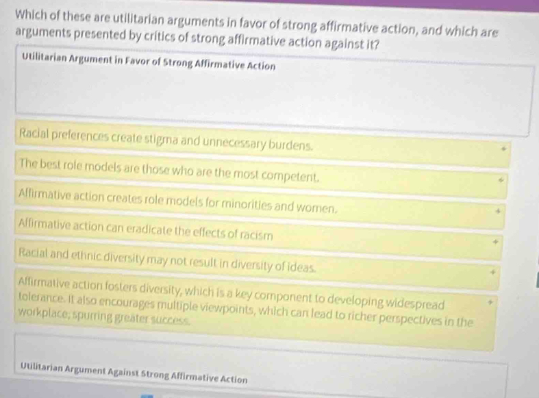 Solved: Which of these are utilitarian arguments in favor of strong ...