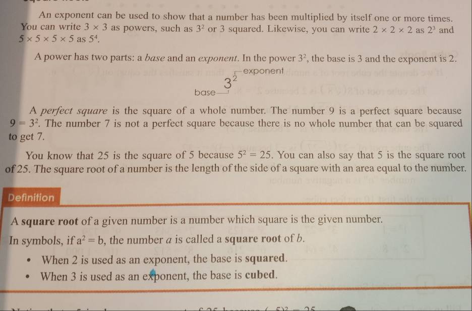 Solved: An exponent can be used to show that a number has been ...