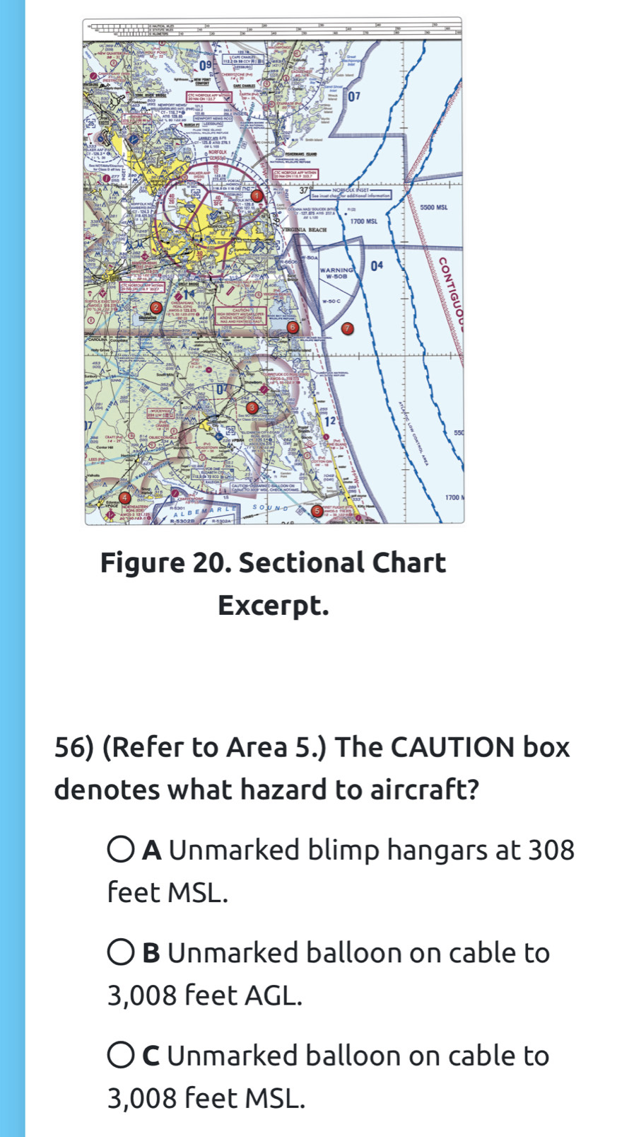 Solved: Excerpt. 56) (Refer to Area 5.) The CAUTION box denotes what ...