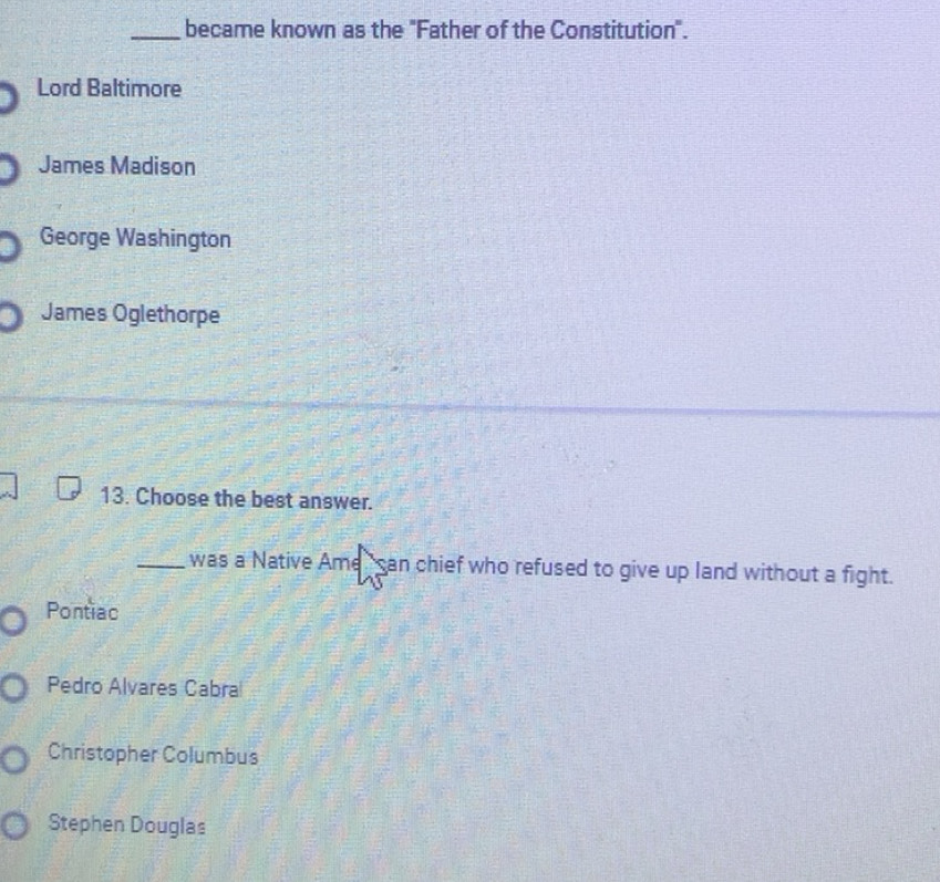 Gelöst:became known as the "Father of the Constitution". Lord Baltimore ...