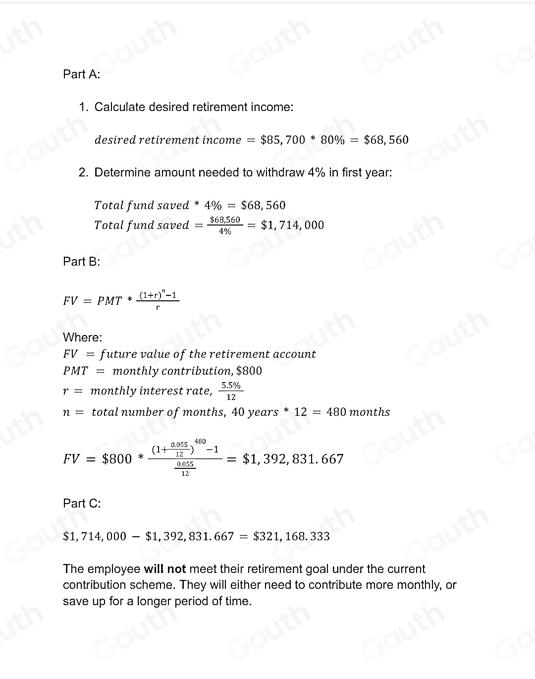 Solved: An employee's current annual gross wage is $85,700. Part A ...