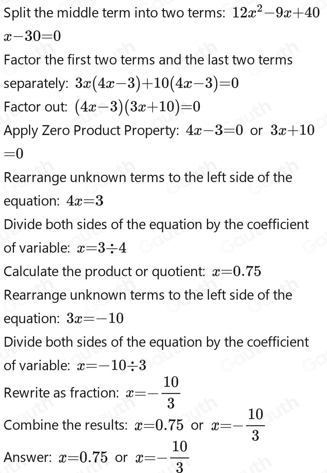 Solved: 12x^2+31x-30=0 [Math]