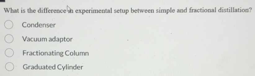 Solved: What is the difference in experimental setup between simple and ...