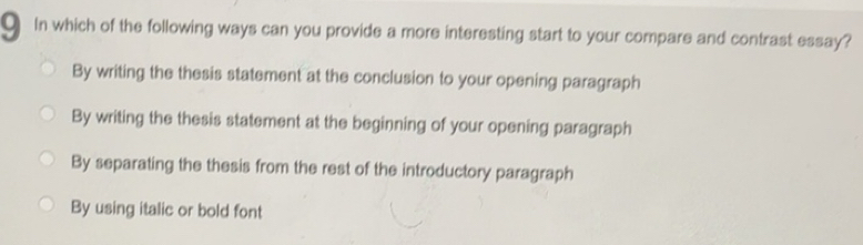 Solved: In which of the following ways can you provide a more ...