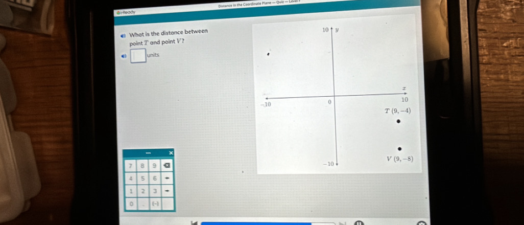 Solved: Distance in the Coordinate Plane — Quiz @ i Ready What is the ...
