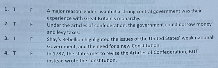 Solved: A major reason leaders wanted a strong central government was ...