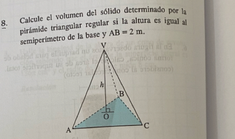 Resuelto:Calcule el volumen del sólido determinado por la pirámide ...