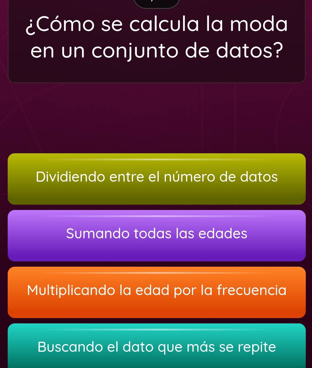 Resuelto:¿Cómo se calcula la moda en un conjunto de datos? Dividiendo ...