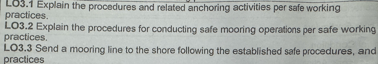 Solved: L03.1 Explain the procedures and related anchoring activities ...