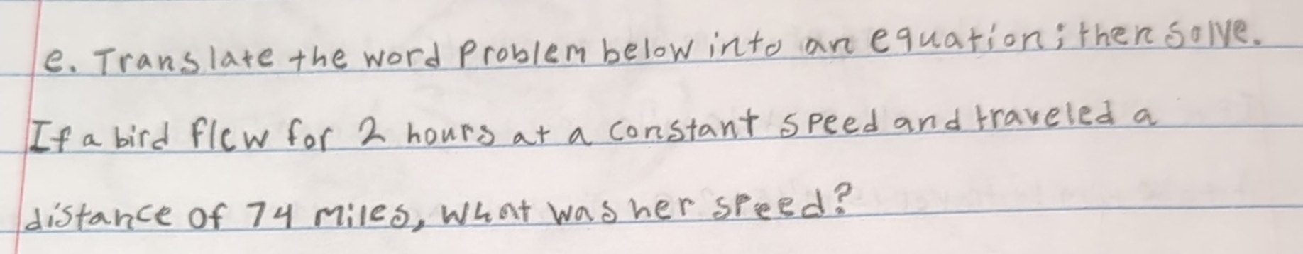 Solved: Translate the word Problem below into an equation; then Solve ...