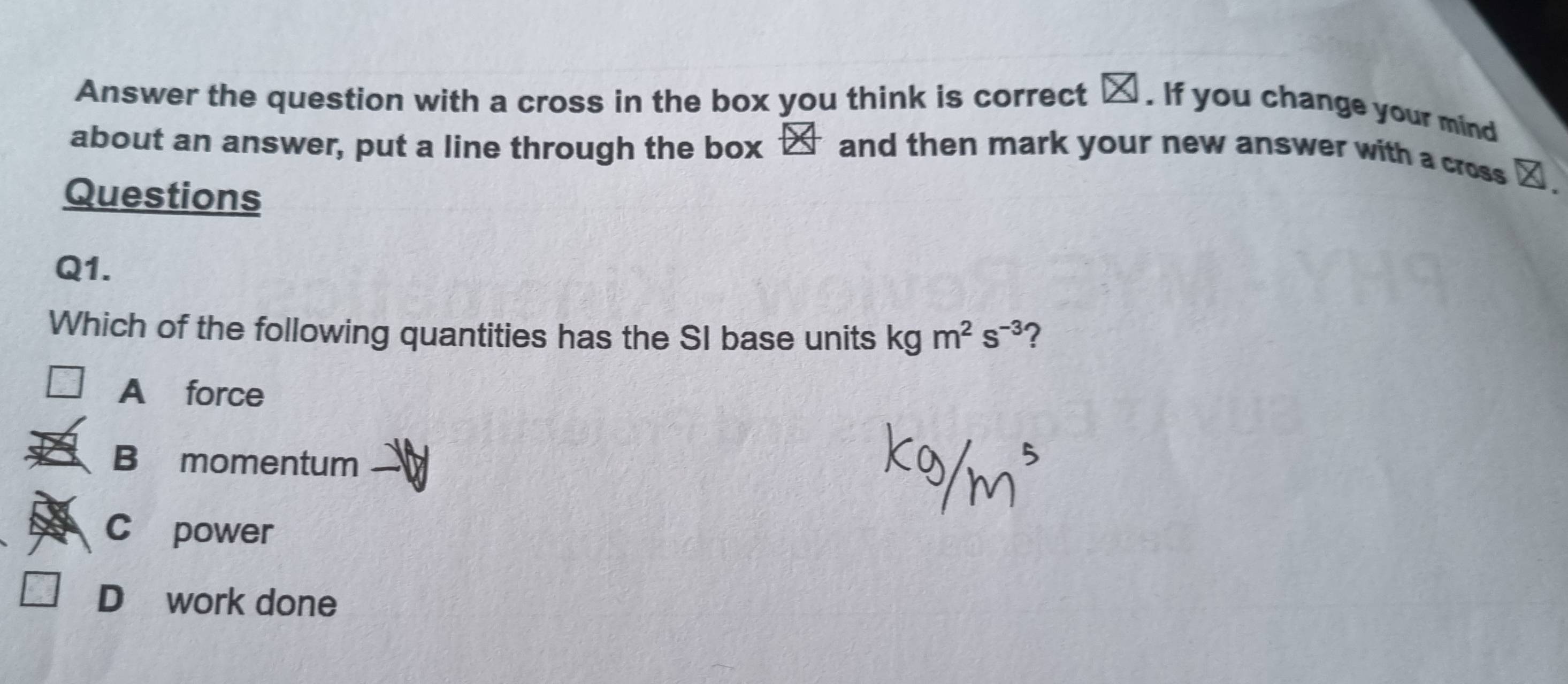 Telah dijawab:Answer the question with a cross in the box you think is ...
