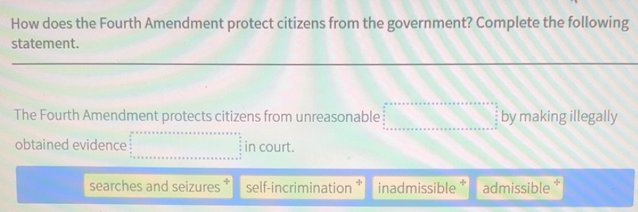 Solved: How does the Fourth Amendment protect citizens from the ...