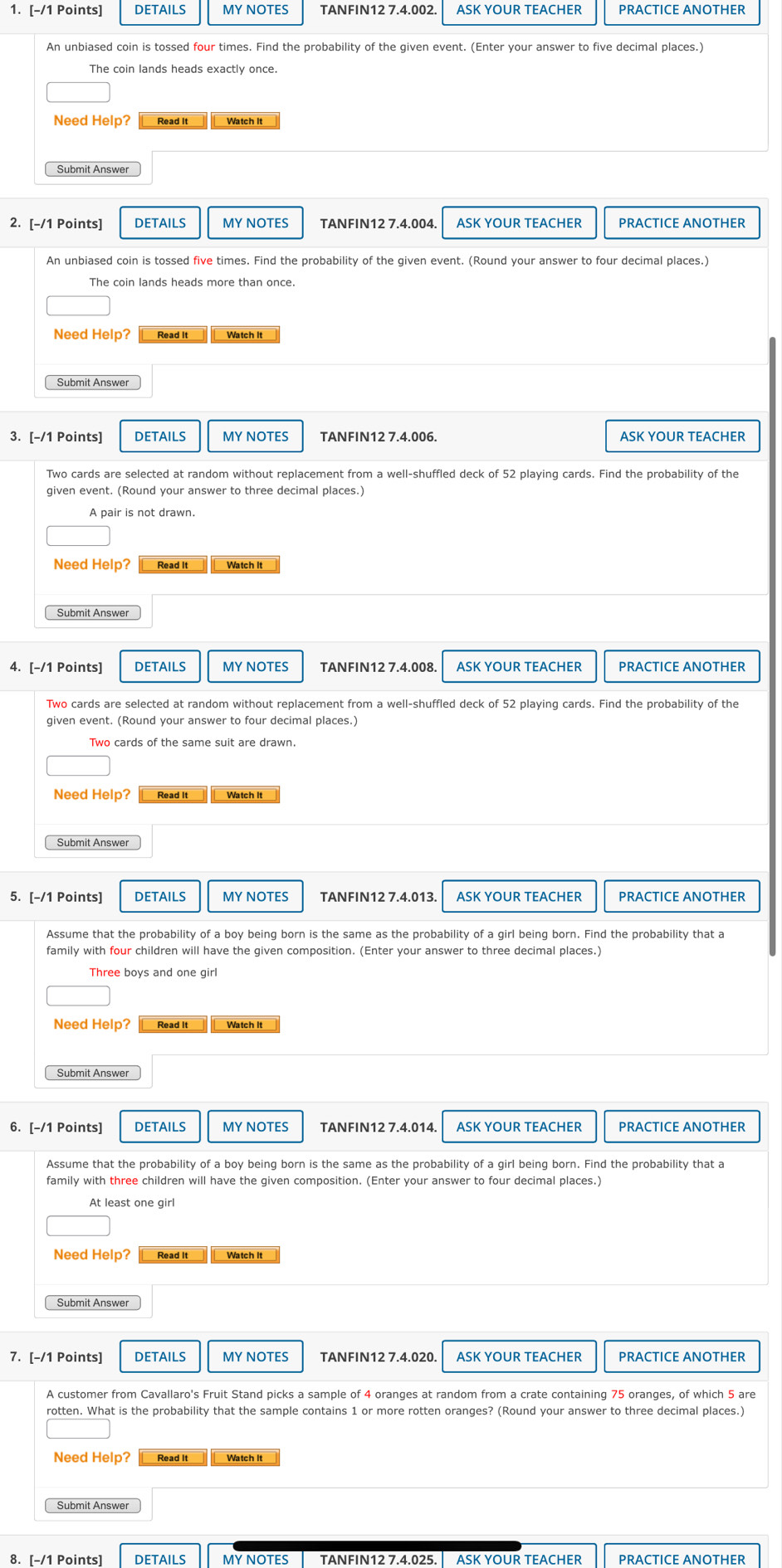 Solved: DETAILS MY NOTES TANFIN12 7.4.002. ASK YOUR TEACHER PRACTICE ...