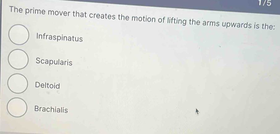 Solved: 1/5 The prime mover that creates the motion of lifting the arms ...