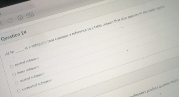 Solved: a subquery that contains a reference to a table column that ...
