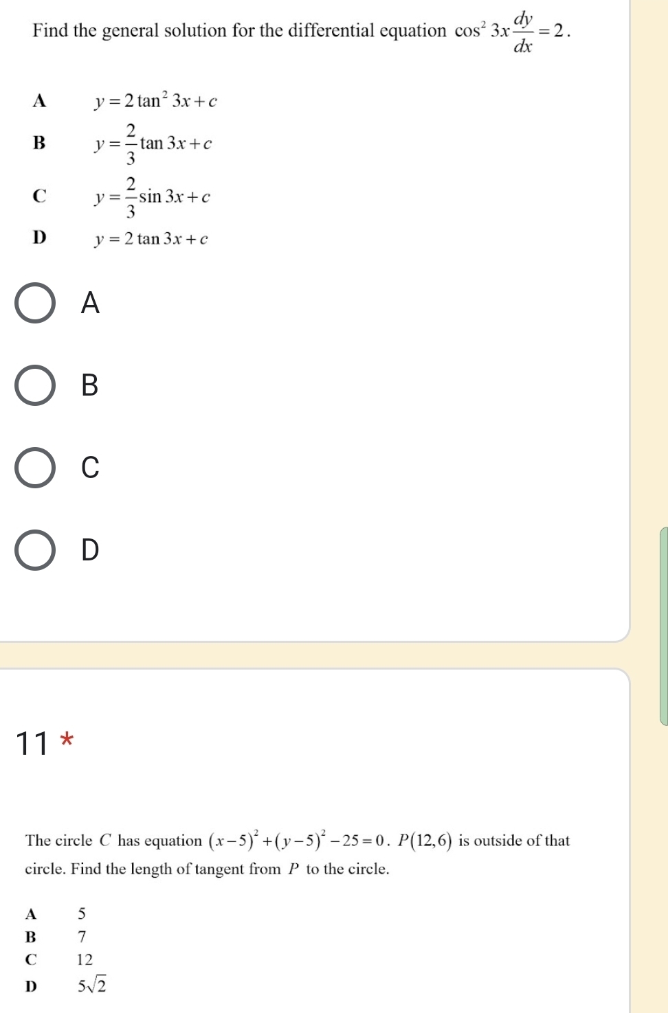 Selesai:Find the general solution for the differential equation cos^23x ...
