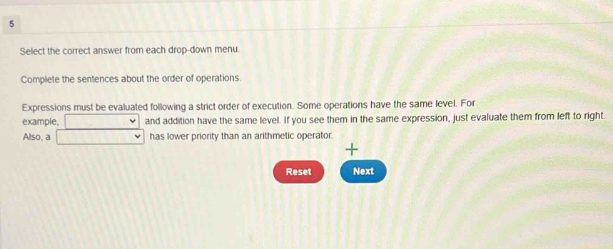 Solved: Select the correct answer from each drop-down menu. Complete ...