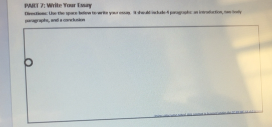 Solved: Write Your Essay Directions: Use the space below to write your ...