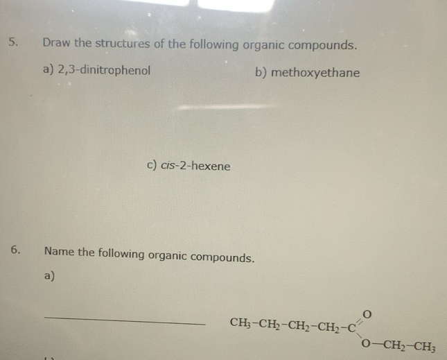 Solved: Draw the structures of the following organic compounds. a) 2, 3 ...