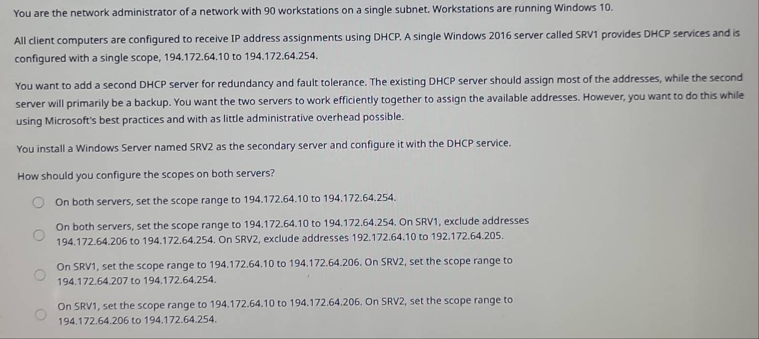 Solved: You are the network administrator of a network with 90 ...