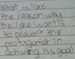 Solved: What is lore the reason why he Ishelwanys to prevent the ...