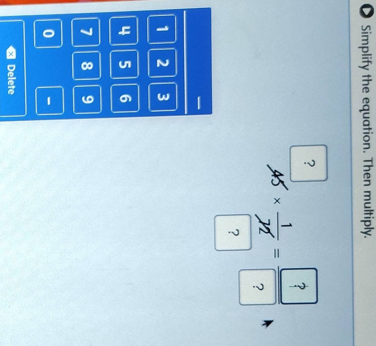 Solved: Simplify the equation. Then multiply. overline AS* 1/2^2 =frac ...