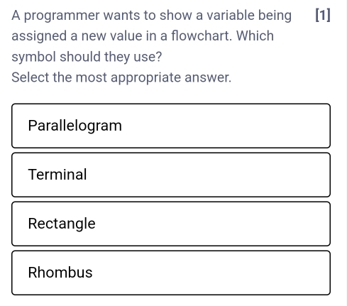 Solved: A programmer wants to show a variable being [1] assigned a new ...
