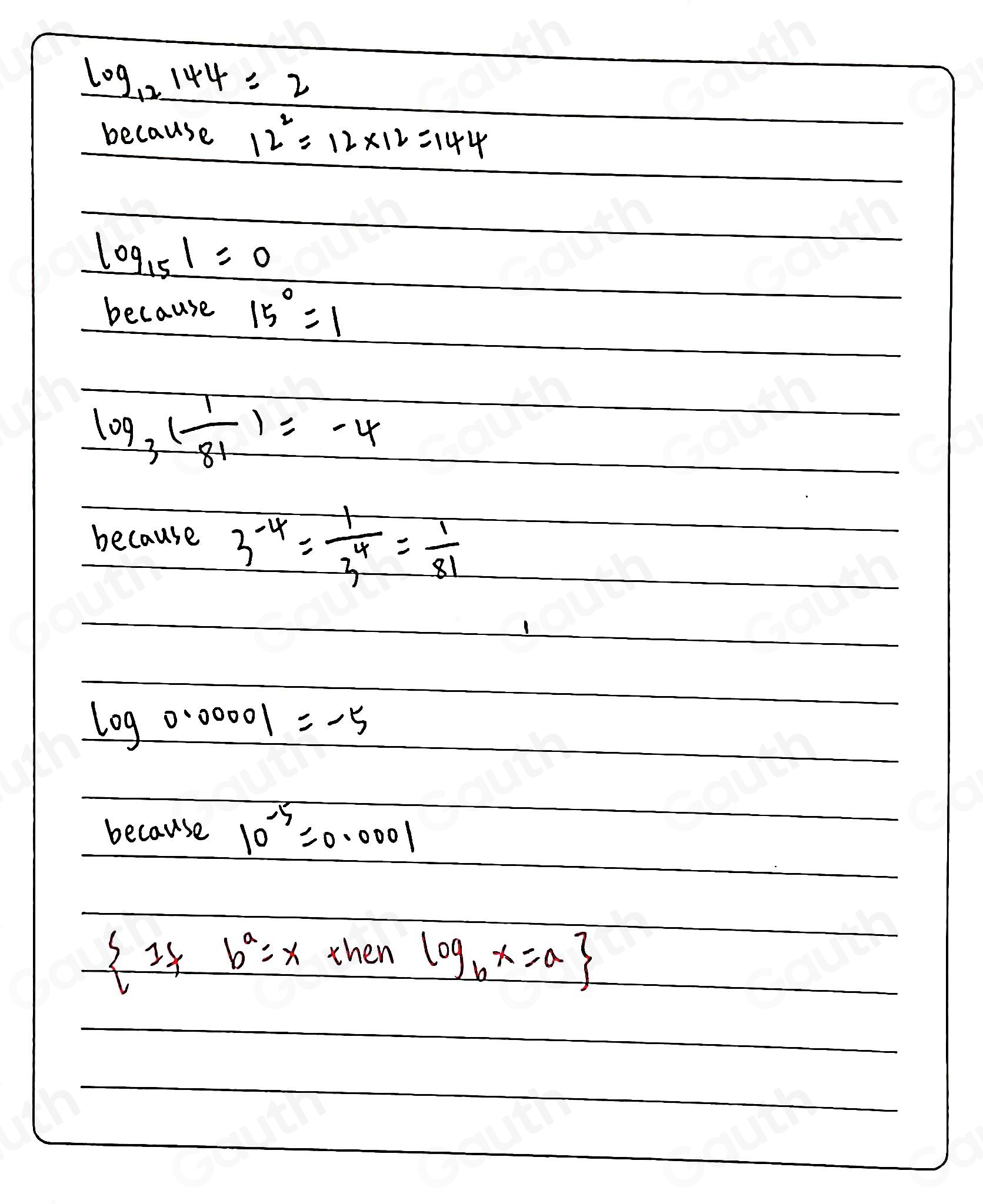 Solved: Laling Logarithms Evaluate the following logarithms. log _12144 ...