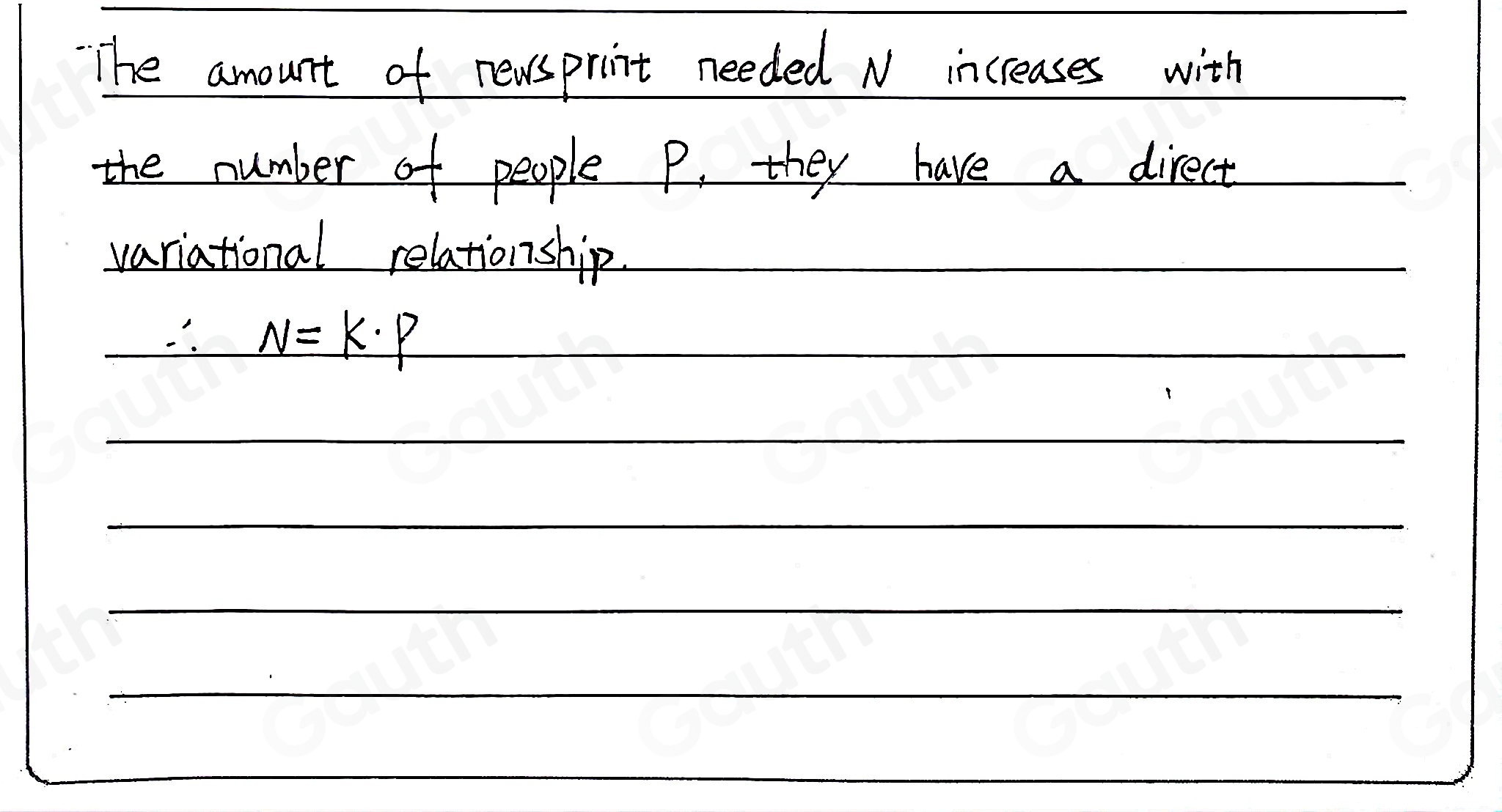Solved: Write an equation of variation that describes the relationship ...