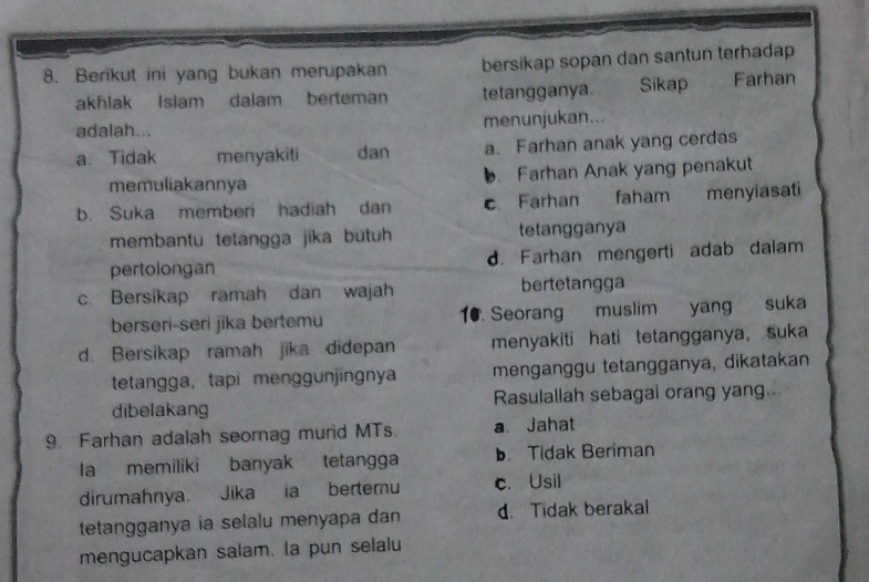 Telah dijawab:Berikut ini yang bukan merupakan bersikap sopan dan ...