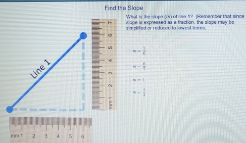 Solved: Find the Slope What is the slope (m) of line 1? (Remember that ...