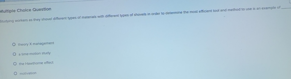 Solved: Question Studying workers as they shovel different types of ...