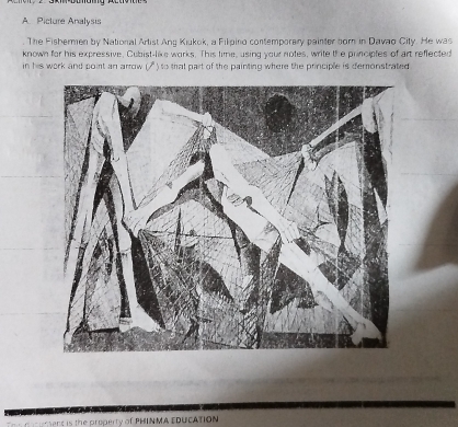 Solved: A Picture Analysis The Fishermen by National Artist Ang Kiukok ...