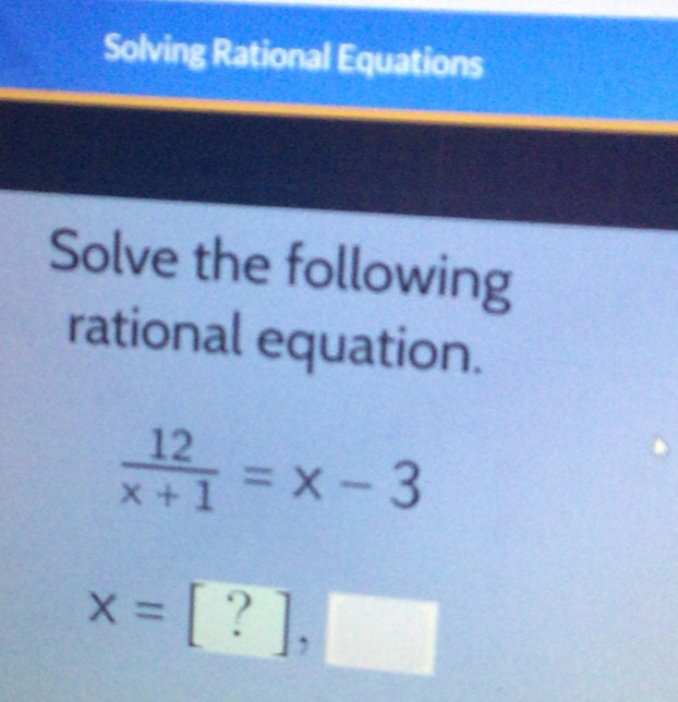 Solved: Solving Rational Equations Solve the following rational ...