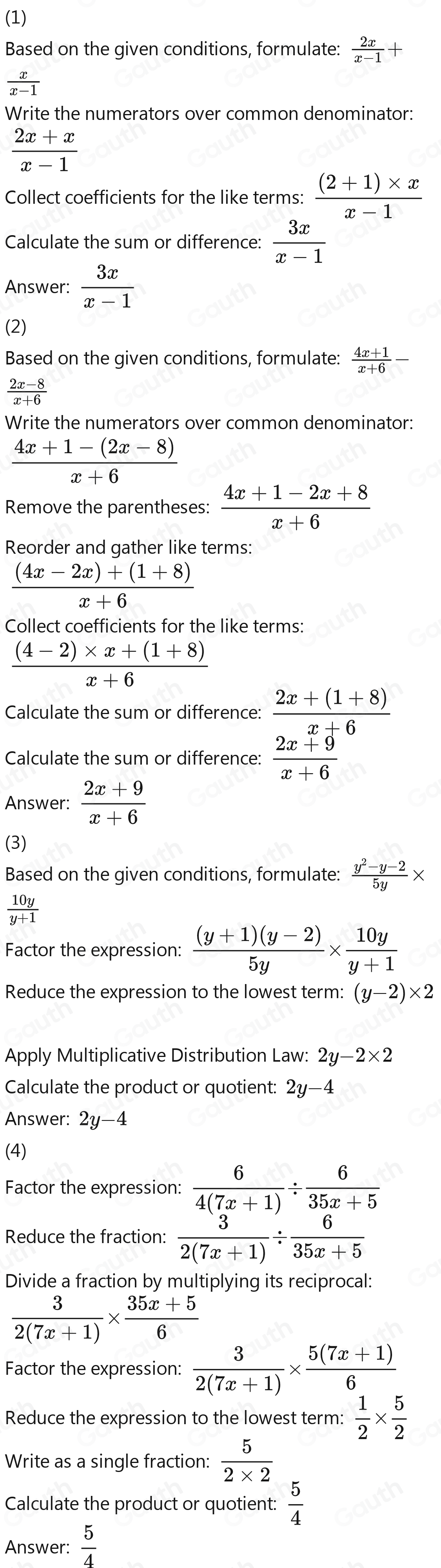 Solved: Learning Task 2. Perform the indicated operation. 1. Find the ...
